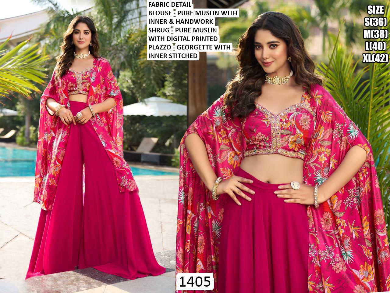 Elevate Your Party Style With This Stunning Three Piece Designer Sets ...